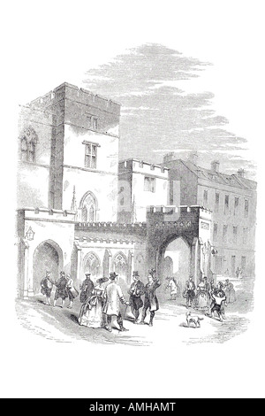 Entrance to the old House of Lords, London, England. From Cassell's ...