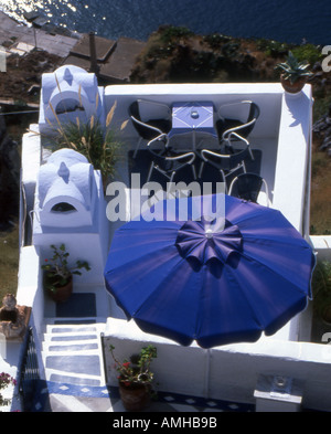 Greece, Island of Santorini, Fira: siesta time! Stock Photo - Alamy