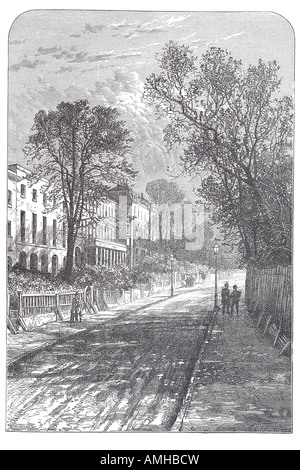 CAMBERWELL: Grove Lane, Camberwell. London, antique print c1880 Stock ...