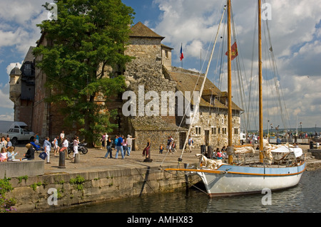 Vieux Bassin the old dock and La Lieutenance the 16C lieutenant s house ...
