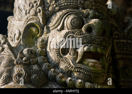 Balinese Carved Stone Statue of Rakasa Pura Masceti Hindu Temple Bali ...