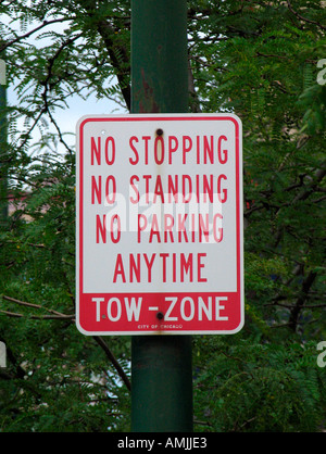 No Stopping or Standing Anytime sign with arrows Stock Photo - Alamy