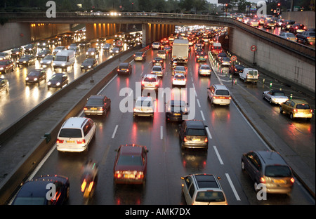 Rush hour on the ringroad around Paris, France Stock Photo - Alamy