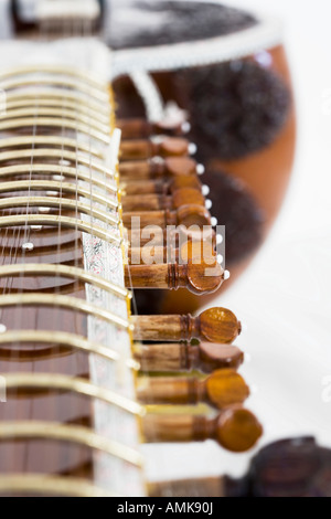 Sitar neck and strings. India Stock Photo - Alamy