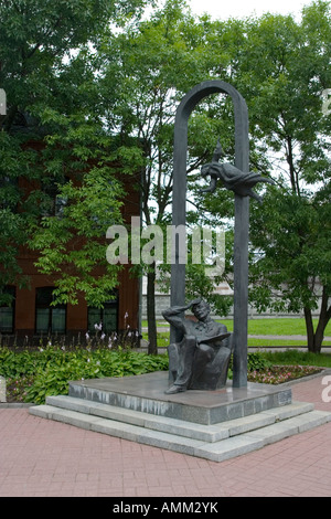 Vitebsk, Belarus. Monument To Marc Zakharovich Chagall In Summer Sunny ...