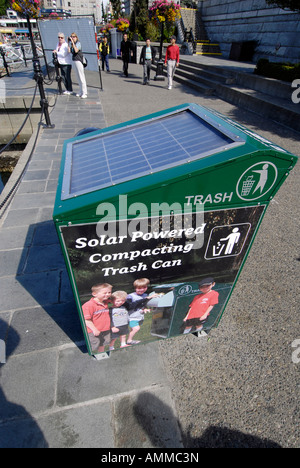 Solar Powered Compacting Trash Can near Victoria Inner Harbour Harbor ...