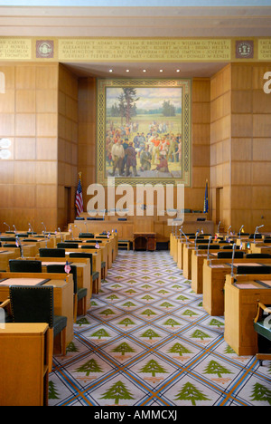 Oregon State Capitol mural, Salem, Oregon Stock Photo: 57130533 - Alamy
