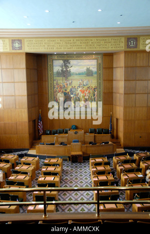 Oregon State Capitol mural, Salem, Oregon Stock Photo - Alamy