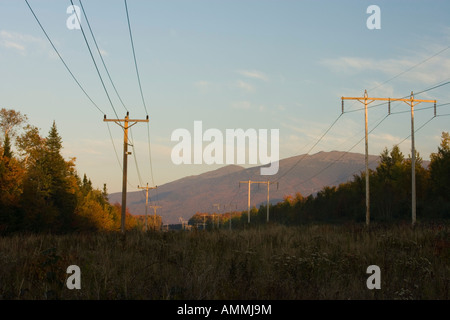 Power lines cross private timber land in New Hampshire s White ...