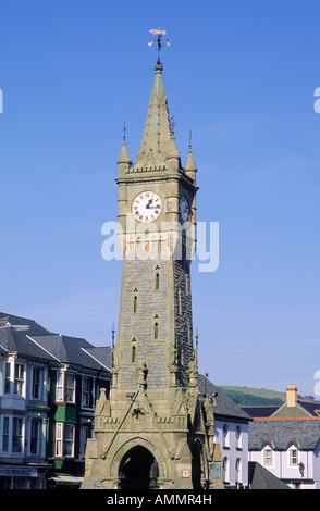 Machynlleth Town Clock, Wales. UK Stock Photo - Alamy
