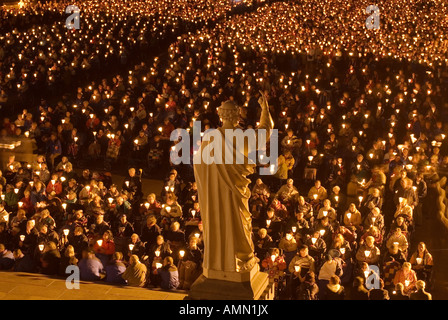 The Candlelight Procession in Lourdes, France Stock Photo - Alamy