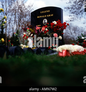 Chingford Mount Cemetery, Ronnie and Reggie Krays burial site Stock ...