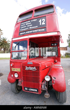 Old red London Bus at Matjiesfontein South Africa RSA Stock Photo - Alamy