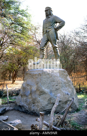David Livingstone Statue, Victoria Falls, Zambezi, Zimbabwe Stock Photo ...