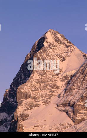 Mount Eiger in the Jungfrau region, view from Jungfraujoch, Swiss Stock ...