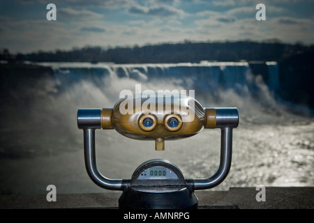 Coin-Operated Viewfinder, Niagara Falls, Ontario, Canada Stock Photo ...