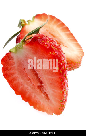 cross section of strawberry cutout cut out white background Stock Photo ...