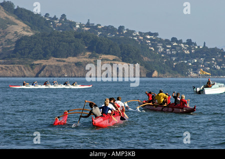 "^Outrigger ^canoe racing, San Francisco Stock Photo - Alamy