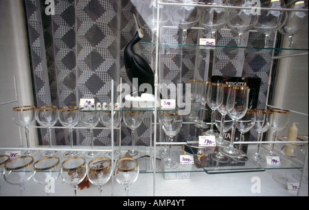 Bohemia crystal glass shop window Prague Czech Republic Stock Photo - Alamy