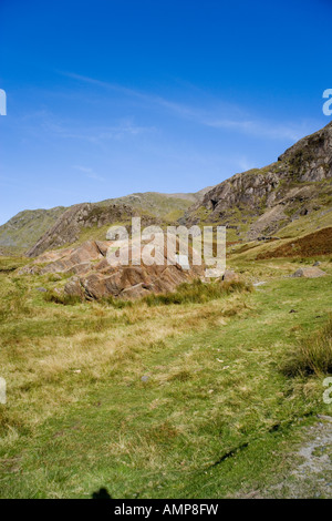 Gladstone Rock from the Watkin Path from above the waterfalls up Mount ...