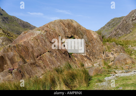 Gladstone Rock from the Watkin Path from above the waterfalls up Mount ...