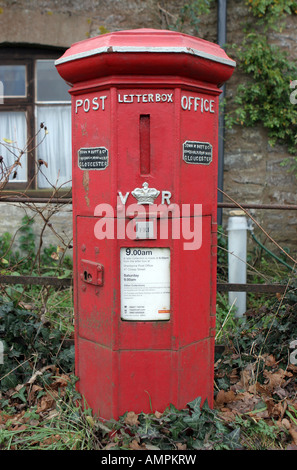 Victorian letter box Holwell Dorset England UK Stock Photo - Alamy