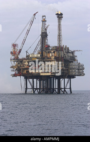 forties Bravo oil rig Stock Photo - Alamy