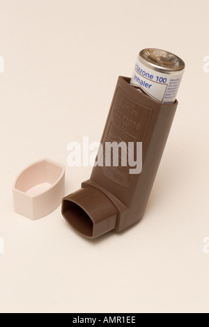 Asthma inhaler Becotide Stock Photo - Alamy