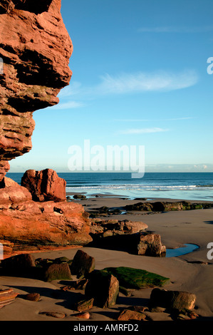 Pease Bay beach Scottish Borders Scotland Stock Photo - Alamy