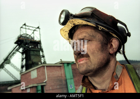 Miners working on the coal face at Granville Colliery Telford ...