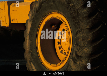 California, Payloader wheel Stock Photo - Alamy