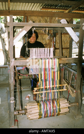 Philippines Vigan Filipina Woman Abel Weaving Stock Photo - Alamy