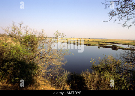 Scenic view of the Chobe River near Kasane Stock Photo - Alamy