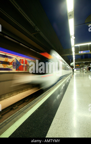 Madrid metro units in circulation Stock Photo - Alamy