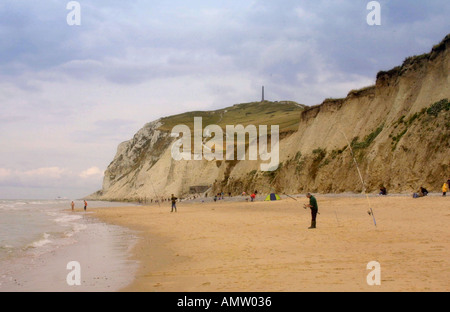 Beach near Cap Gris Nez (France) on a sunny evening in summer Stock ...