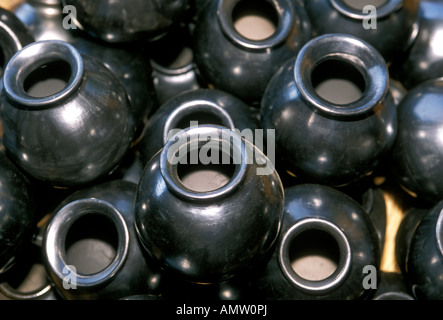 Mexican pottery black pottery clay pots called barro negro at Dona Rosa ...