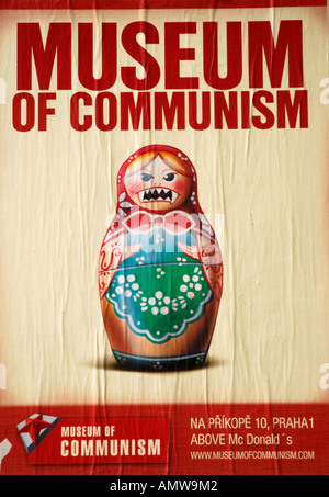 Museum of Communism, Poster Prague, Czech Republic Stock Photo - Alamy