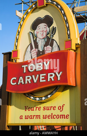 Toby Carvery, restaurant/pub sign Stock Photo - Alamy