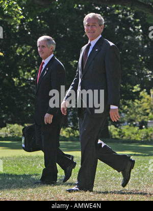 White House Chief of Staff from 2001-2006 Andrew H. Card Jr., left, and ...