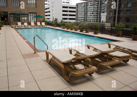 Rooftop swimming pool Houston, Texas, United States of America Stock ...