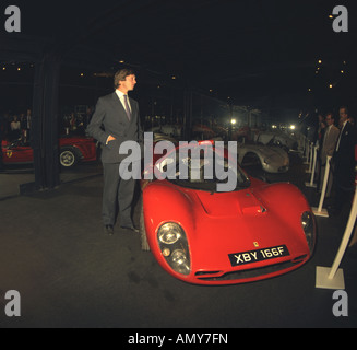 Lord Brockett showing off his Ferrari collection Stock Photo - Alamy