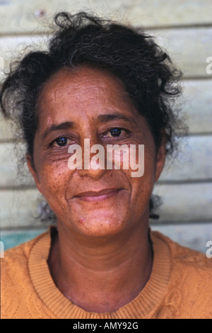 Portrait of a Taino woman, Baracoa, Guantanamo, Cuba, Caribbean Stock ...