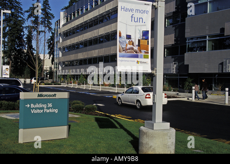 Microsoft Corporation Campus Redmond Washington USA Stock Photo - Alamy