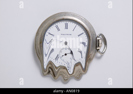Pocket Watch Melting Stock Photo - Alamy