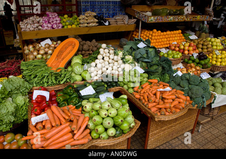 Green Grocers stall Funcal madeira november Stock Photo - Alamy