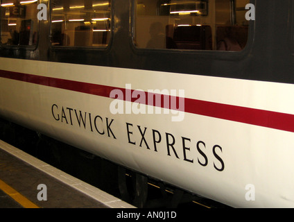 Gatwick Express train at Gatwick Airport station Stock Photo: 70262257 ...