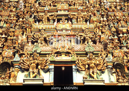 India, Tamil Nadu state, Madurai, Sri Meenakshi temple is a masterpiece ...