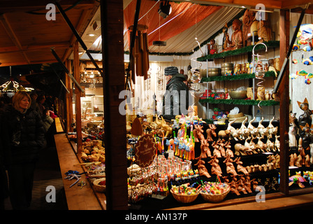 German christmas market Nottingham england Stock Photo - Alamy