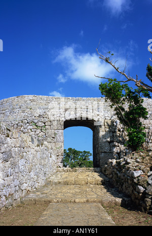Naka gusuku castle ruins Okinawa Japan Stock Photo - Alamy