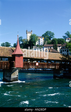 The Spreuerbrucke (Mill Bridge) in Lucerne Stock Photo - Alamy